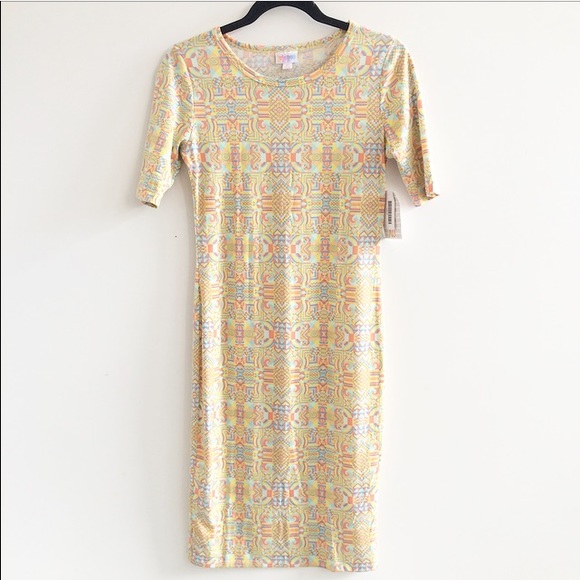 LuLaRoe | Dresses | Lularoe Julia Dress Kaleidoscope Print Nwt | Poshmark